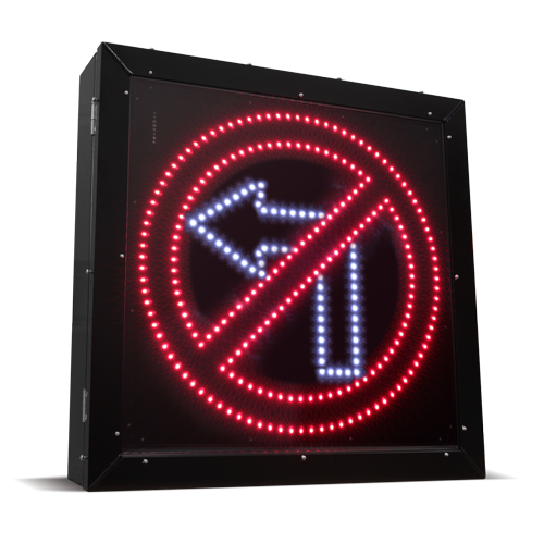 orange-traffic-LED-no-left-turn-sign-ontario - Orange Traffic inc.