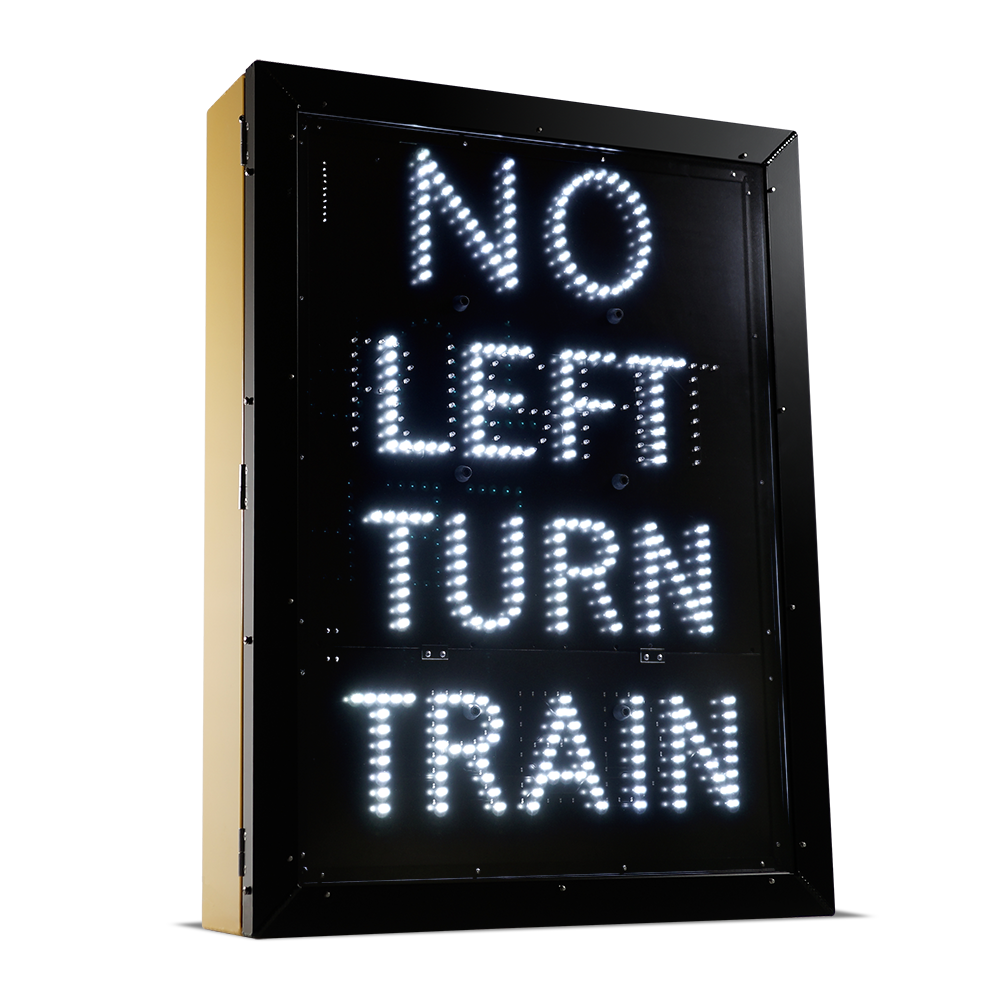 LED Intermittent Railroad Crossing Sign - Orange Traffic inc.