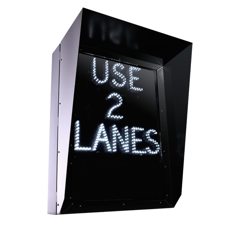 Blank Out Lane Control Sign - Orange Traffic inc.