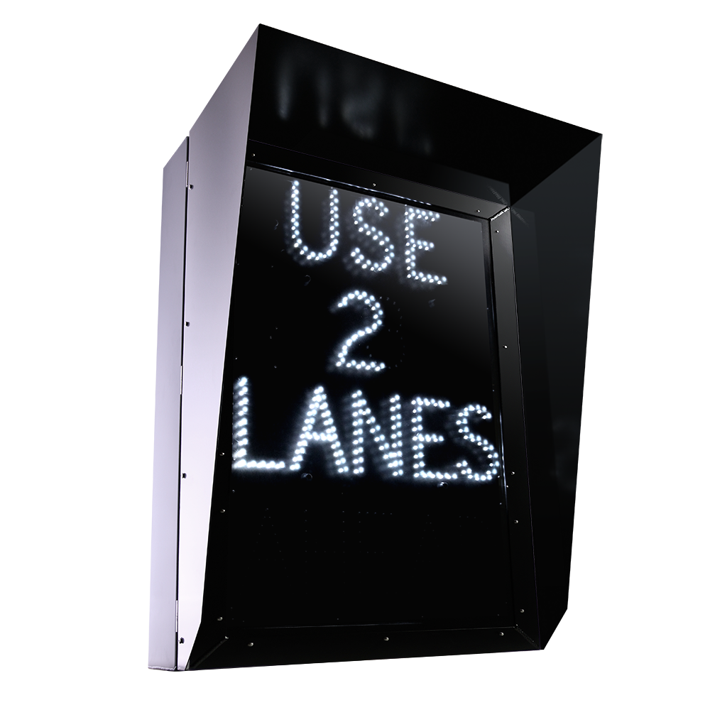 Blank Out Lane Control Sign - Orange Traffic inc.