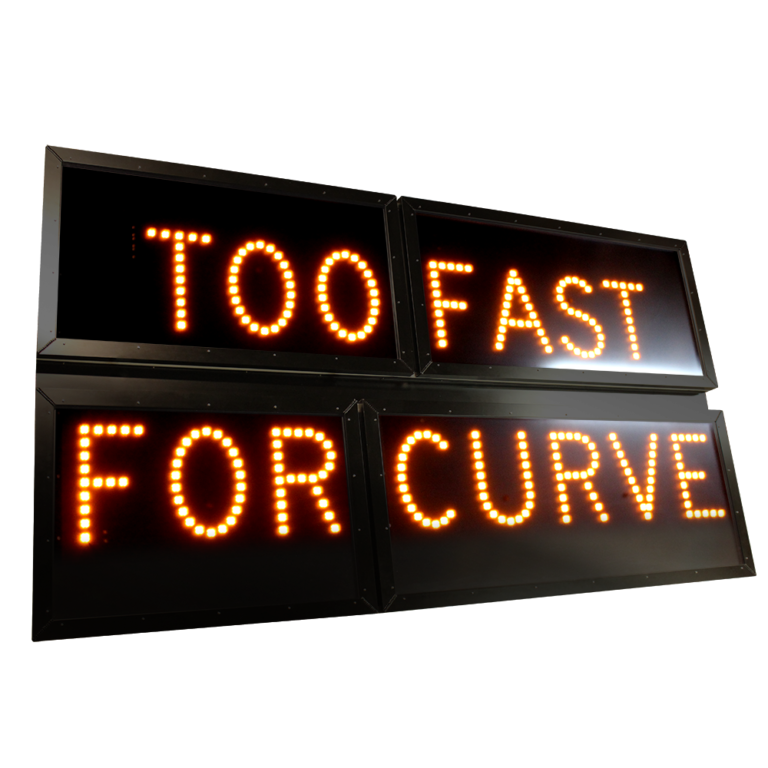 LED Customizable Road Sign - Orange Traffic inc.