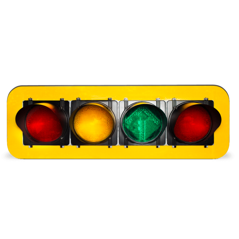 Polycarbonate-Framed Horizontal Traffic Signals - Orange Traffic inc.