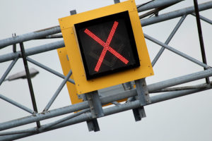 Lane Control Sign - Orange Traffic inc.