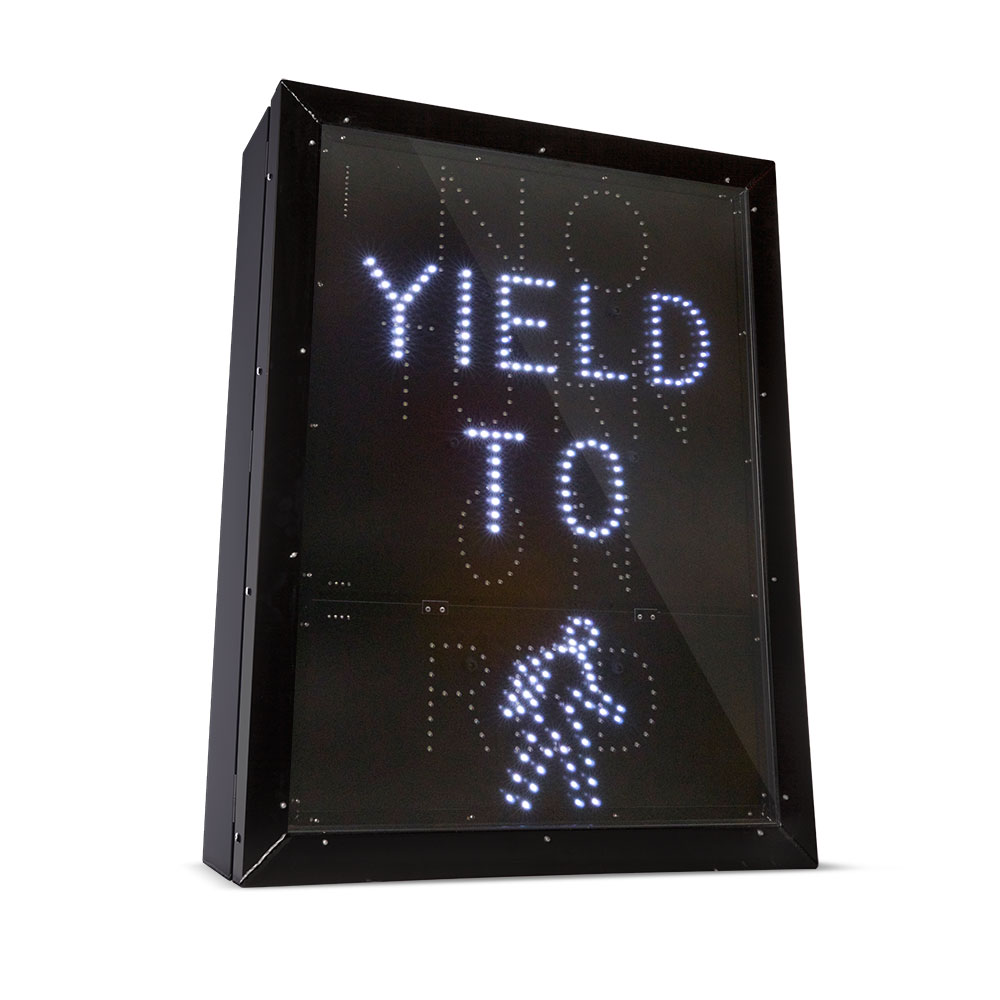 Lit LED Road Signs - Orange Traffic inc.
